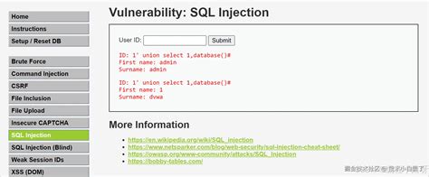 【sql注入】dvwa靶场sql注入实践dvwa的sql注入 Csdn博客