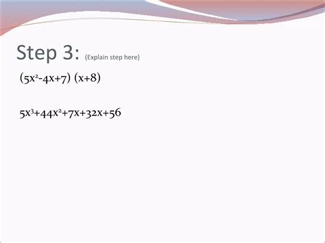 Polynomial Power Point Ppt Science