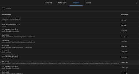 List View For Snapshots Feature Requests Home Assistant Community