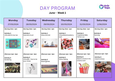 Day Program Circle Of Hope