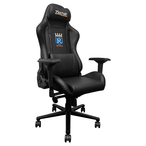 Xpression Pro Gaming Chair With Kansas City Royals Cooperstown Logo Zipchair