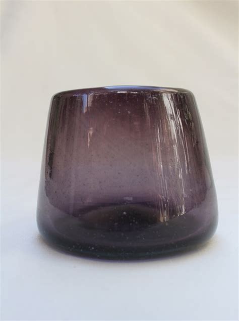 Blown Glass Low Glasses 541 Oz Amethyst Set Of 4 Iseb