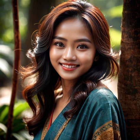 Premium Photo Indonesian Woman From Indonesia Typical National Citizen