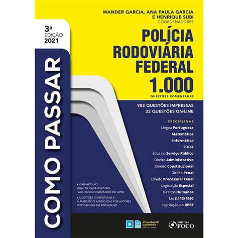 Livro Como Passar Em Concursos Da Policia RodoviÁria Federal 1000