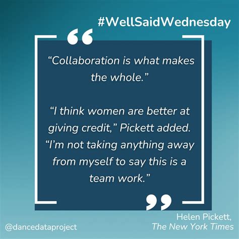 Dance Data Project® On Linkedin Wellsaidwednesday Dancedataproject Genderequity Dance