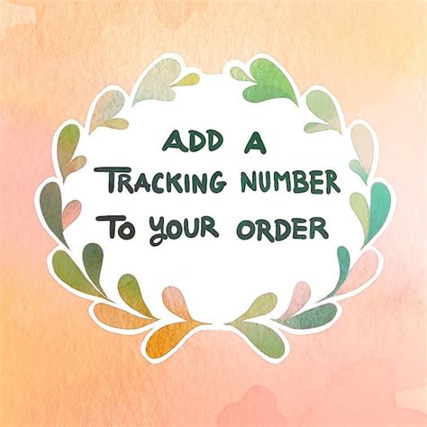 Add Tracking Etsy