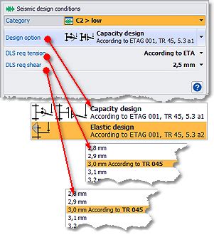 Tab LOADS SEISMIC DesignFiX