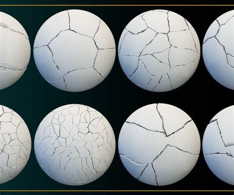 Artstation 80 Unique Crack Alpha Normal Map Vol 02 Brushes