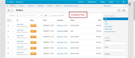 Cs Cart Extended Order List Enhanced Order Details View Webkul
