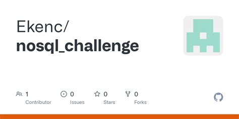 github ekenc nosql challenge