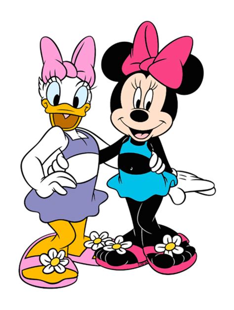 Minnie Mouse And Daisy Duck Cute Pose Png Citypng