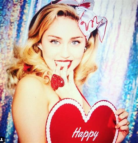 Miley Cyrus Slutty On Instagram For Valentines Day Of The Day