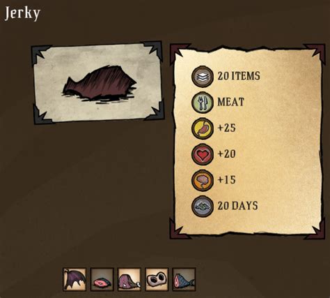 Scrapbook Issue Jerky Dont Starve Together Klei Entertainment Forums