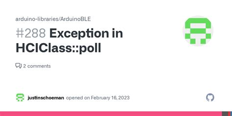 exception in hciclass poll · issue 288 · arduino libraries arduinoble