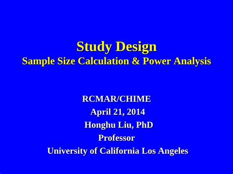 Pdf Sample Size And Power Analysis Ucla · α Ob Rejecting H H