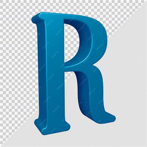 Representación 3d De La Letra R Del Alfabeto Archivo Psd Premium