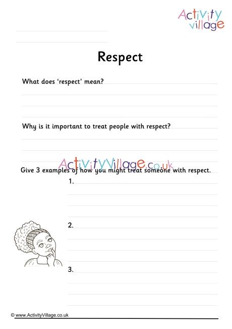 Cultivating Respect Free Worksheets For Building Stronger Values