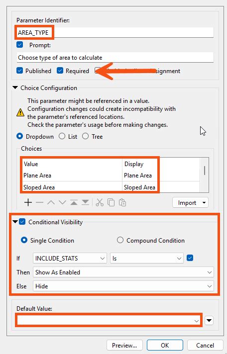Working With Conditionally Visible Published User Parameters In Fme