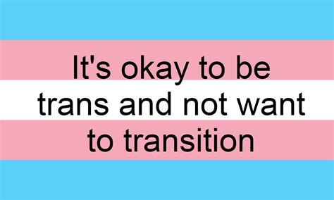 If You Are Trans But Don T Want To Transition That S Okay It Doesn T Make You Any Less Valid