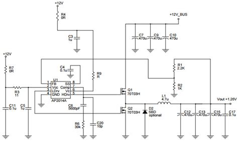 Typical Application For Ap2014a Synchronous Pwm Controller