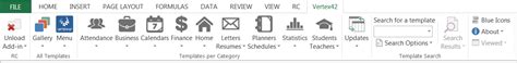 Template Gallery Add In For Excel