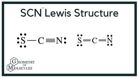 Thiocyanate Ion Lewis Structure