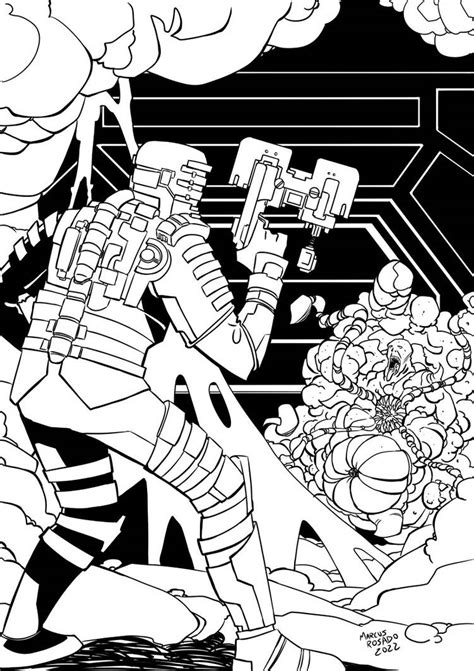Dead Space Comission Digital Ink Marcusrosado 100d By Marcusrosado On Deviantart