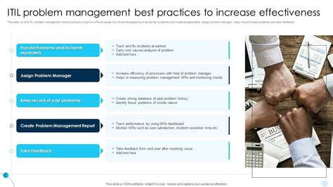 Itil Problem Management Best Practices To Increase Effectiveness Ppt Presentation