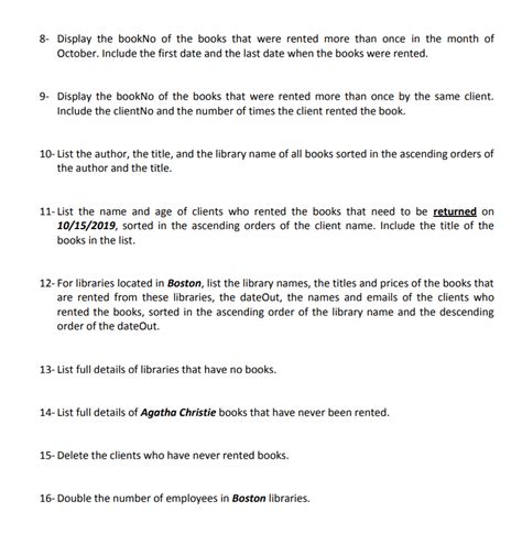 Solved SQL Data Manipulation I Need Help Understanding How Chegg Com