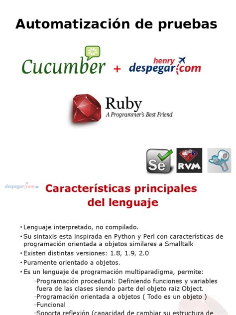 Ruby Cucumber Automation 12 20130831 Pdf Lenguaje De Programación Programación De