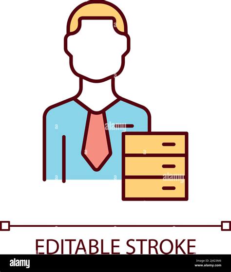 big data manager rgb color icon stock vector image and art alamy