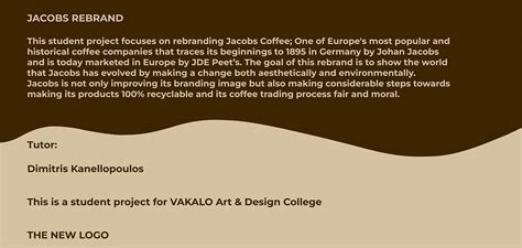 Jacobs Coffee Rebrand Behance