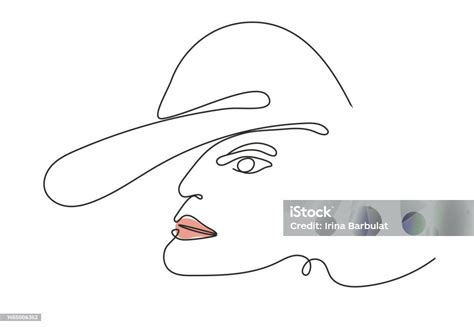 여성 추상적 인 얼굴의 우아한 한 줄 스케치 미니멀리스트 스타일의 여성 얼굴 그리기 인쇄 화장품 엽서 배너에 대 한 유행 그림입니다 연속 라인 아트 패션 뷰티 벡터 귀여운에