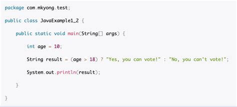 Java Ternary Operator Ternary Operator In Java Java Ternary Operator