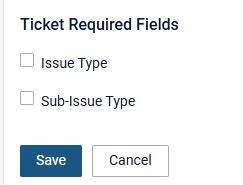 Ticket Configuration