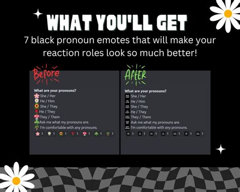 Pronoun Discord Reaction Role Emotes Pronoun Role Emotes Etsy