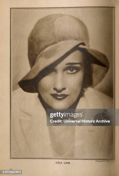 Lola Lane Actress Photos And Premium High Res Pictures Getty Images