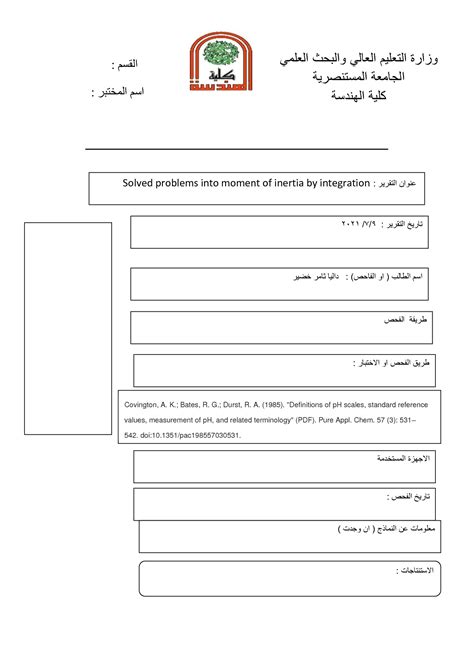 SOLUTION Solved Problems Into Moment Of Inertia By Integration Studypool