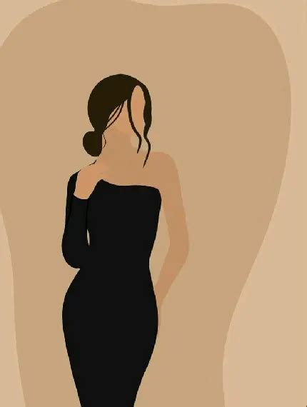 دانلود نقاشی مینیمال از دختران بدون چهره با کیفیت بالا