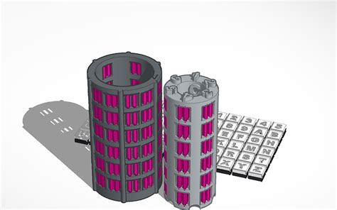 3d Design Custom Template With Supports Tinkercad