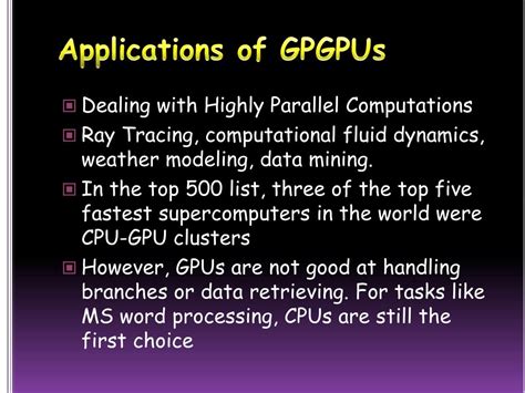 Ppt Graphics Processing Units Powerpoint Presentation Free Download Id5318739