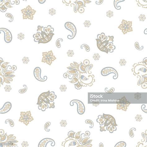 페이 즐 리 장식 꽃 완벽 한 패턴입니다 벡터 일러스트 0명에 대한 스톡 벡터 아트 및 기타 이미지 0명 꽃 식물 꽃무늬 Istock