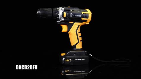 Deko Dkcd20fu Set2 20v Mini Electric Cordless Drill Screwdriver 18+1 ...