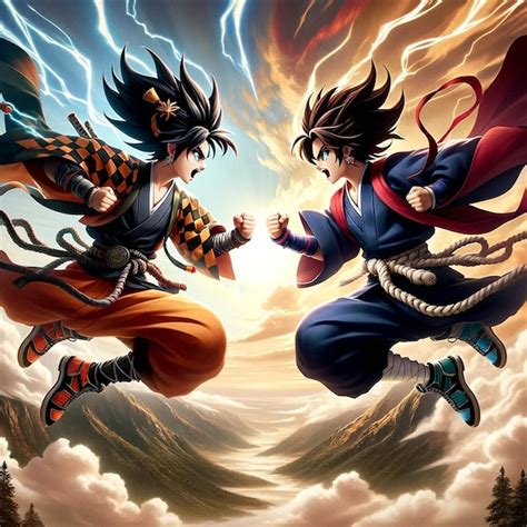 Desatar El Poder Saiyan Goku Y Vegeta En Vibrantes Dibujos De Anime Y