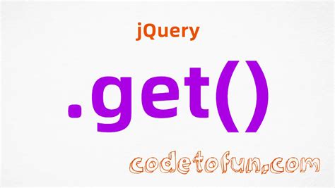 Jquery Get Method Codetofun