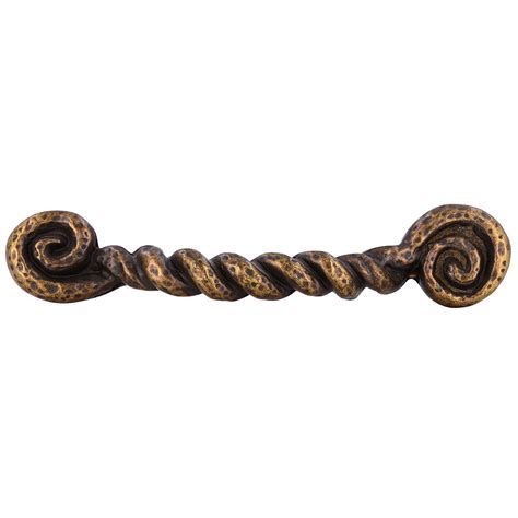 Eclectic Collection 96 Mm Centers Twisted Pull In Antique Brass By Siro Designs 1367 120zn10