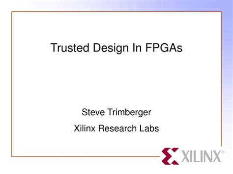 Ppt Trusted Design In Fpgas Powerpoint Presentation Free Download Id3422977