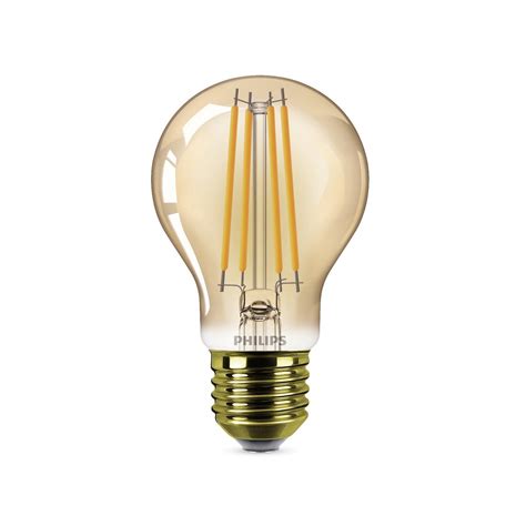 Philips E27 Led Bulb A60 3 1w 1 800k Gold Uk