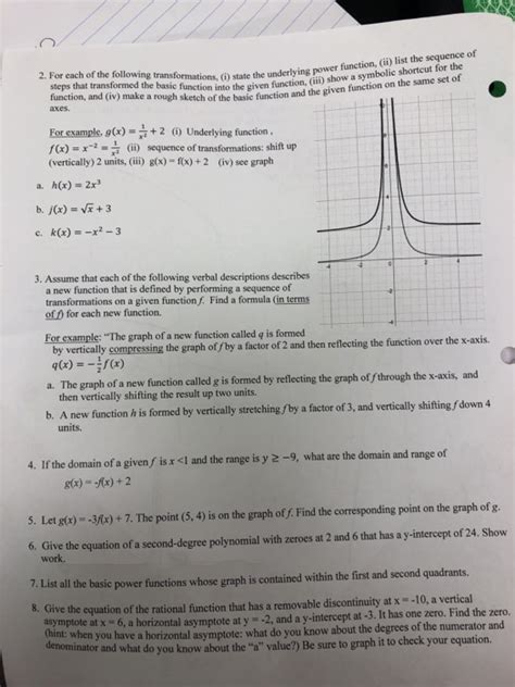 Solved 2 For Each Of The Following Transformations Unction