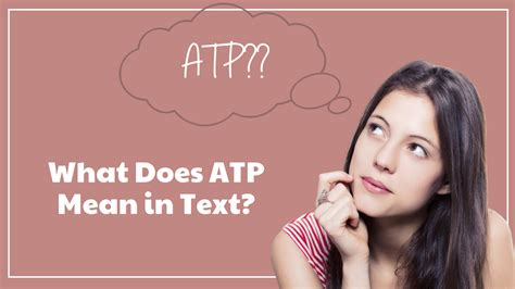 What Does Atp Mean In Text
